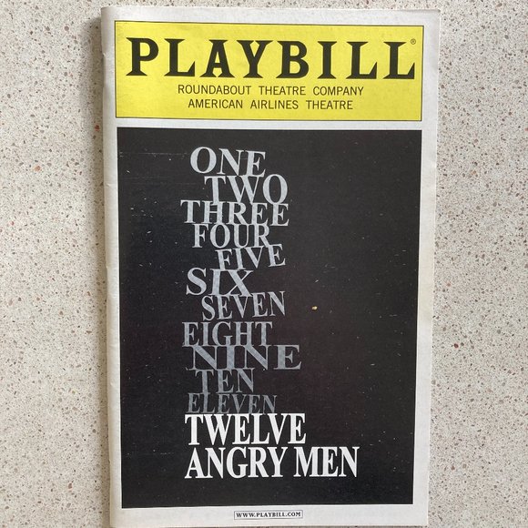 Playbill | Other | Twelve Angry Men Playbill Peter Friedman Boyd Gaines James Rebhorn Tom ...